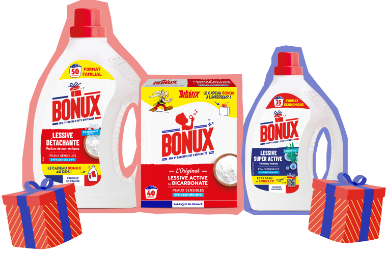 Bonux, son 1er cadeau c’est l’efficacité.